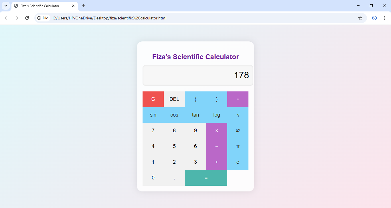 Smart Scientific Calculator - Project Showcase